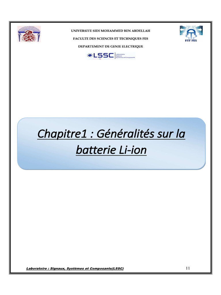 Batterie Litium Ion | PDF