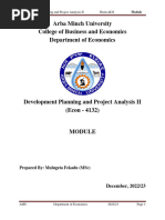 Development Planning & Project Analysis II | PDF | Discounting | Interest