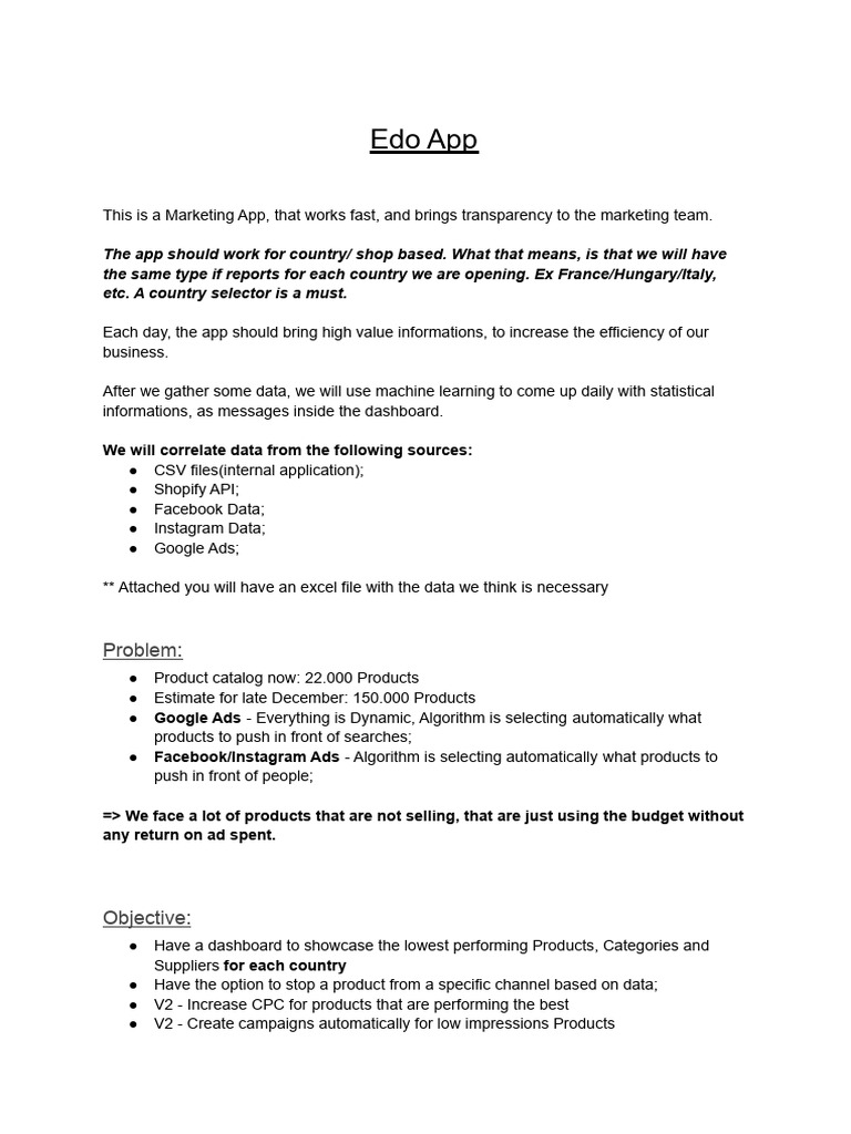 EDO App - Marketing | PDF EDO App - Marketing | PDF