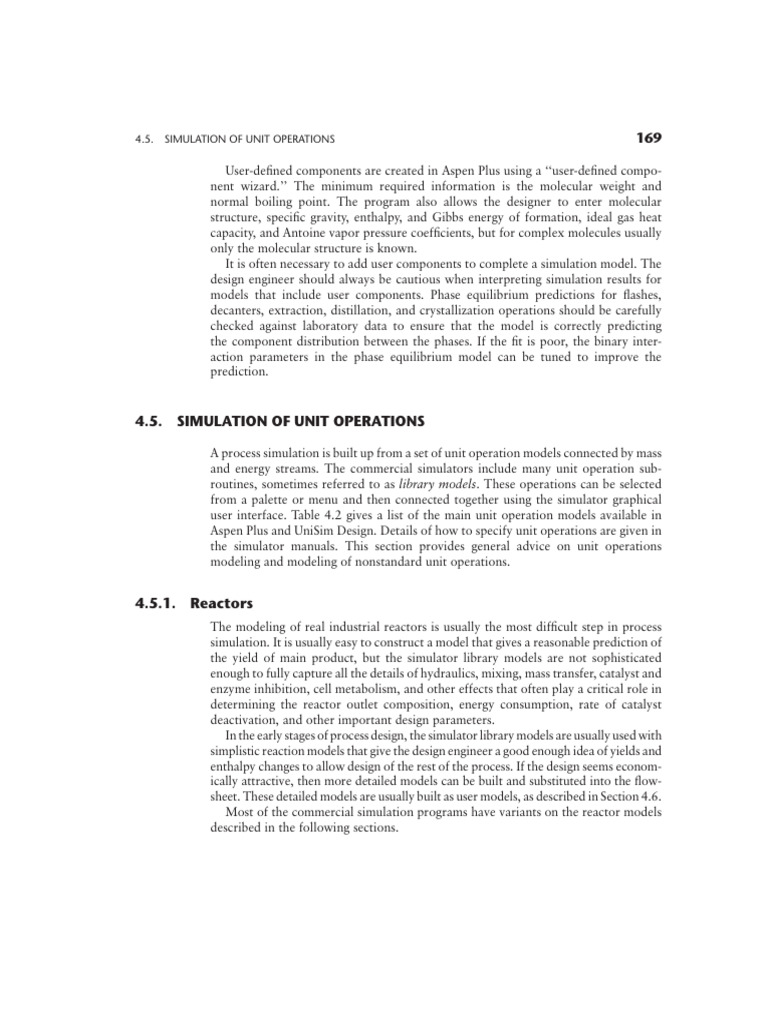 Simulation Of Unit Operations Pdf Simulation Chemical Engineering