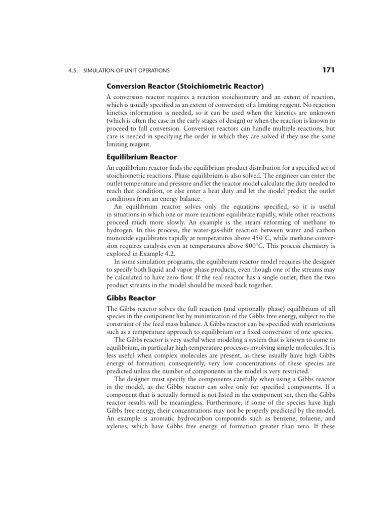Conversion Reactor (Stoichiometric Reactor) | PDF | Science & Mathematics