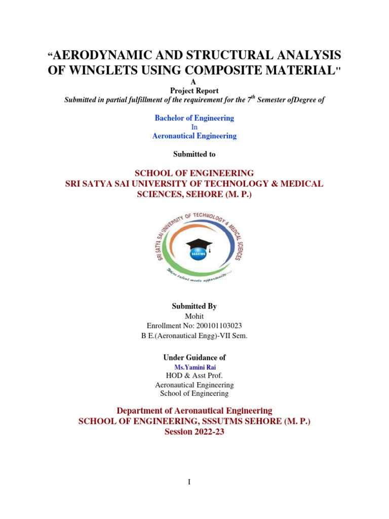 Mohit Final | PDF | Airfoil | Lift (Force)