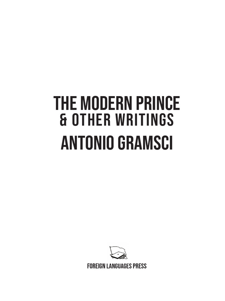1957, C14-Gramsci-The-Modern-Prince-1st-Printing | PDF | Antonio ...