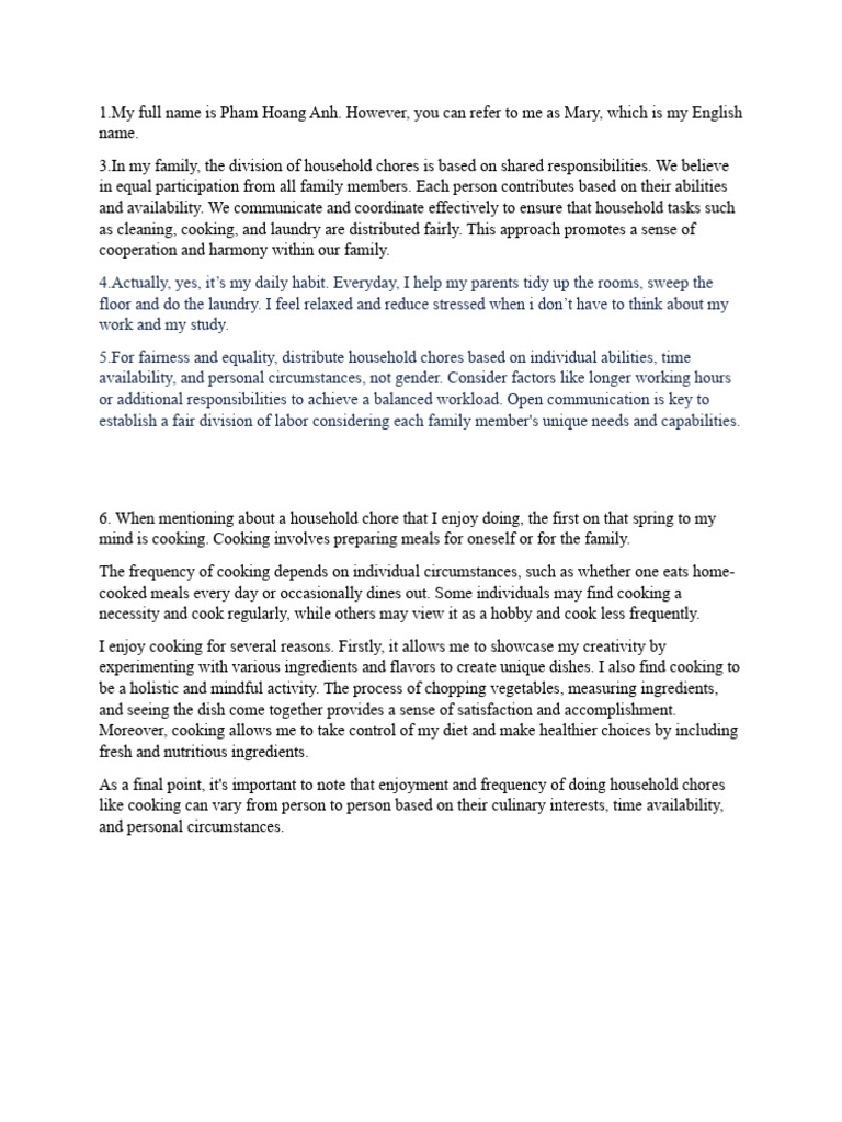 1 | PDF | Cooking | Psychological Concepts