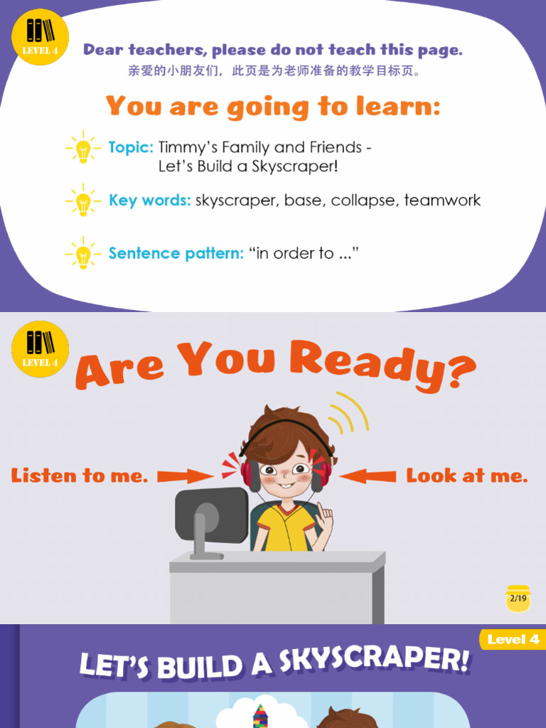 L4 U1 Lesson 3 Let's Build A Skyscraper | PDF