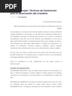 Biomicroscopía: Técnicas y Aplicaciones | PDF | Córnea | Ojo