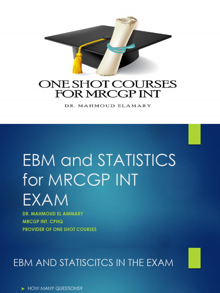 Statistics and EBM | PDF | Screening (Medicine) | Relative Risk