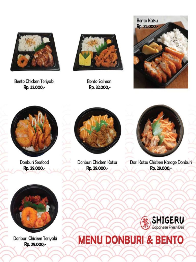 Menu Shigeru | PDF