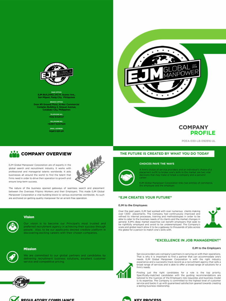 EJM Global Manpower Profile | PDF