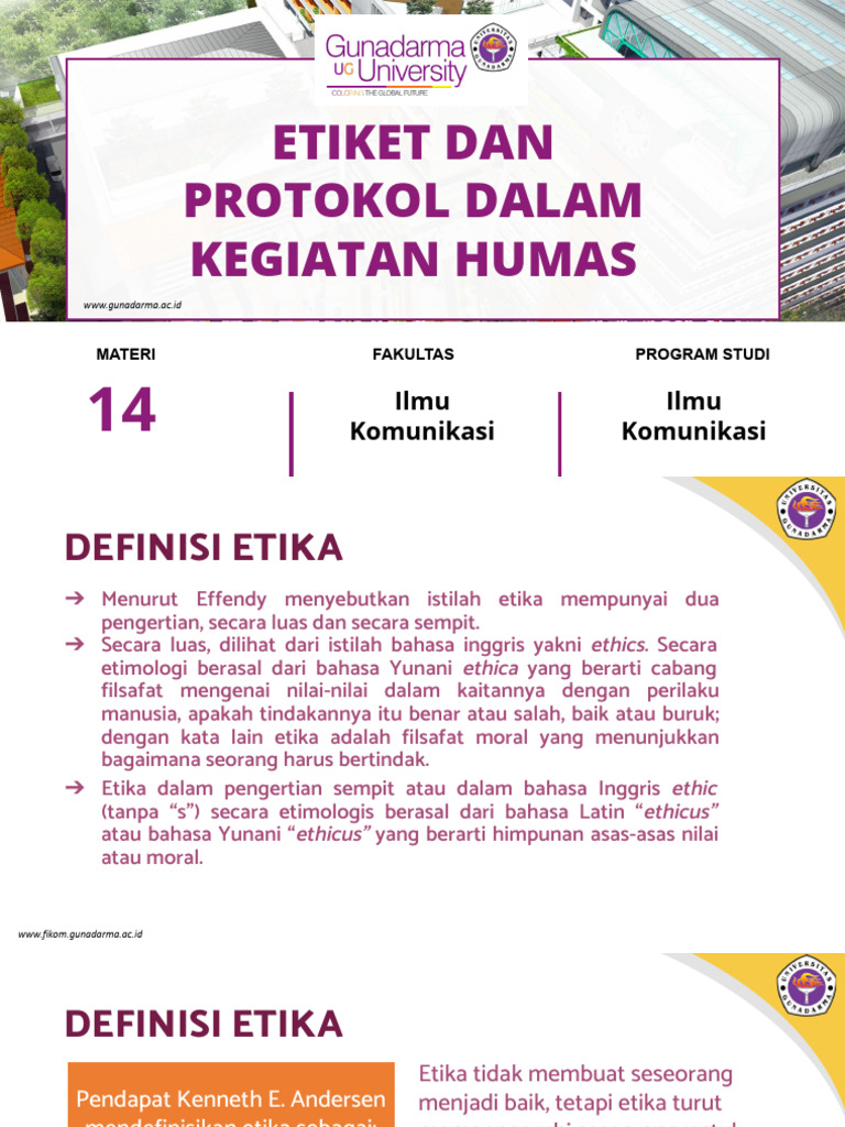 Materi 14 - Etiket Dan Protokol Dalam Kegiatan Humas | PDF | Karier ...