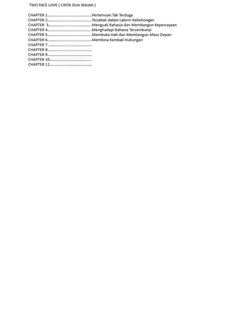 Two Face Love | PDF | Agama & Spiritualitas | Fiksi Misteri, Thriller, & Kejahatan