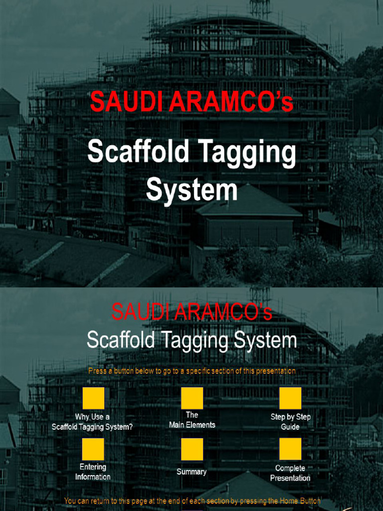 Aramco Scaffold-Tagging-System | PDF