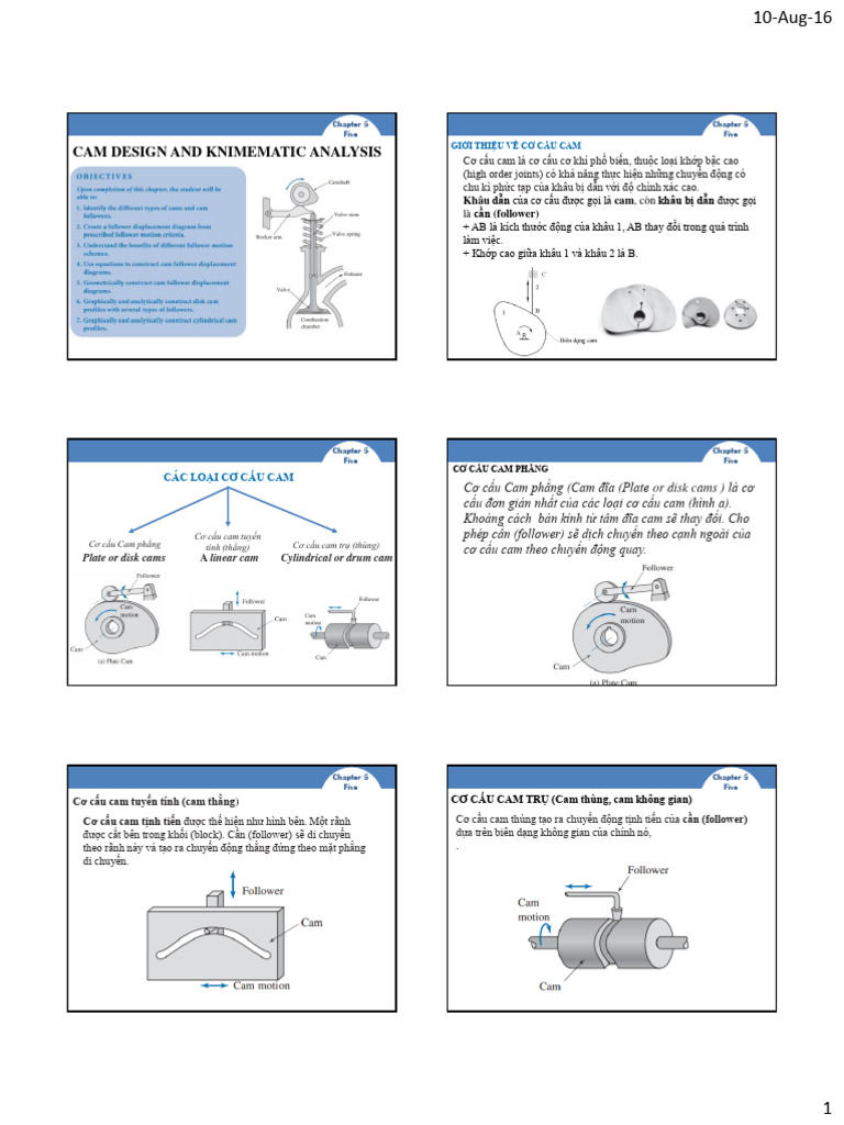 Chapter5. Cam Design and Kinematic Analysis - Viet | PDF