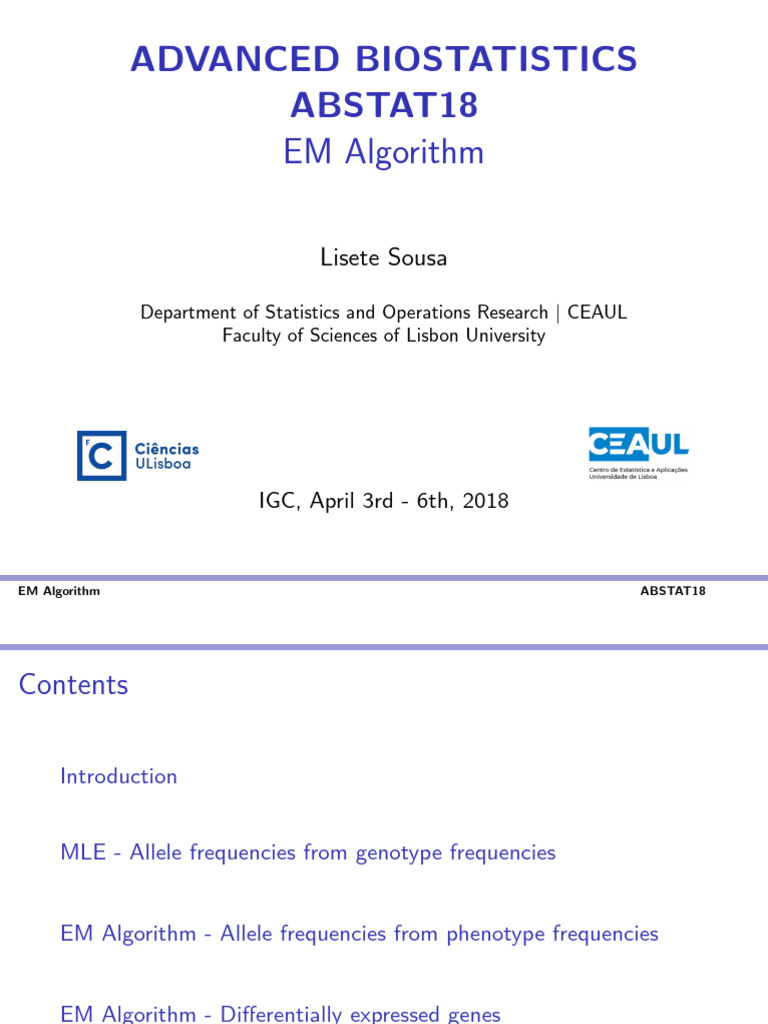 Slides 07 Expectation Maximization Pdf