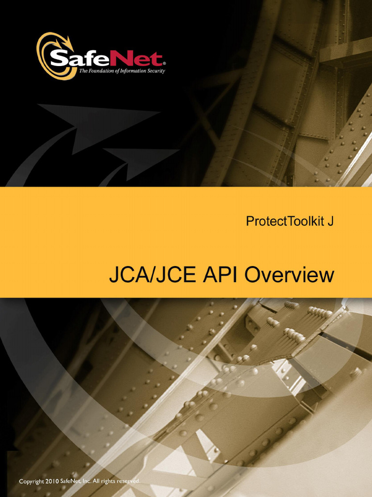 008398-003 PTKJ Jca Jce Api Overview Rev B | PDF | Encryption ...