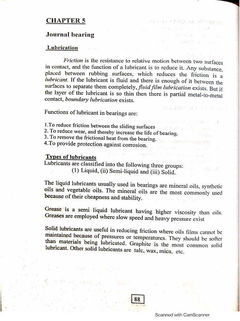 Module 3 Text Book - Journal Bearings | PDF
