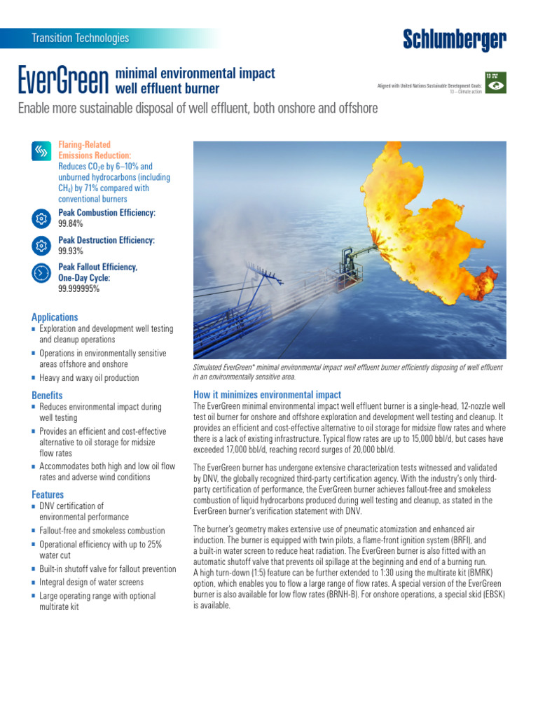 EverGreen Burner: Efficient Emissions Reduction | PDF | Petroleum ...