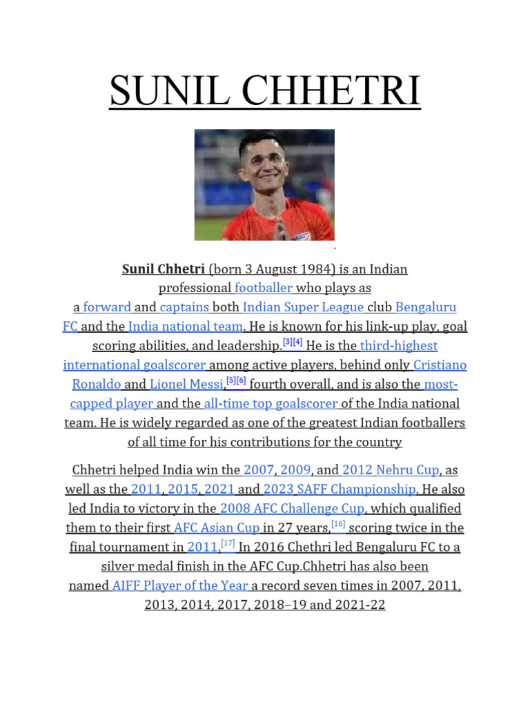 Sunil Chhetri | PDF