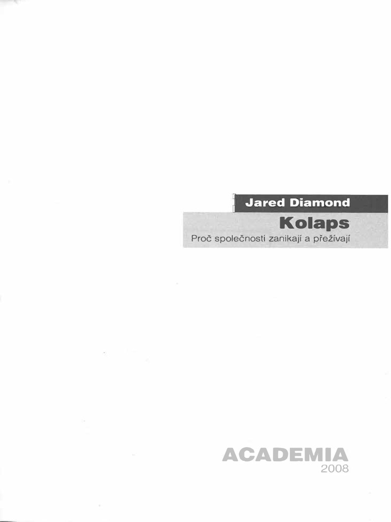 Jared Diamond - Kolaps | PDF