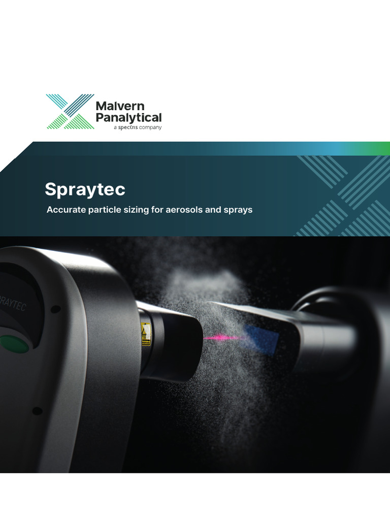 Spraytec: Accurate Aerosol Particle Sizing | PDF | Aerosol | Optics