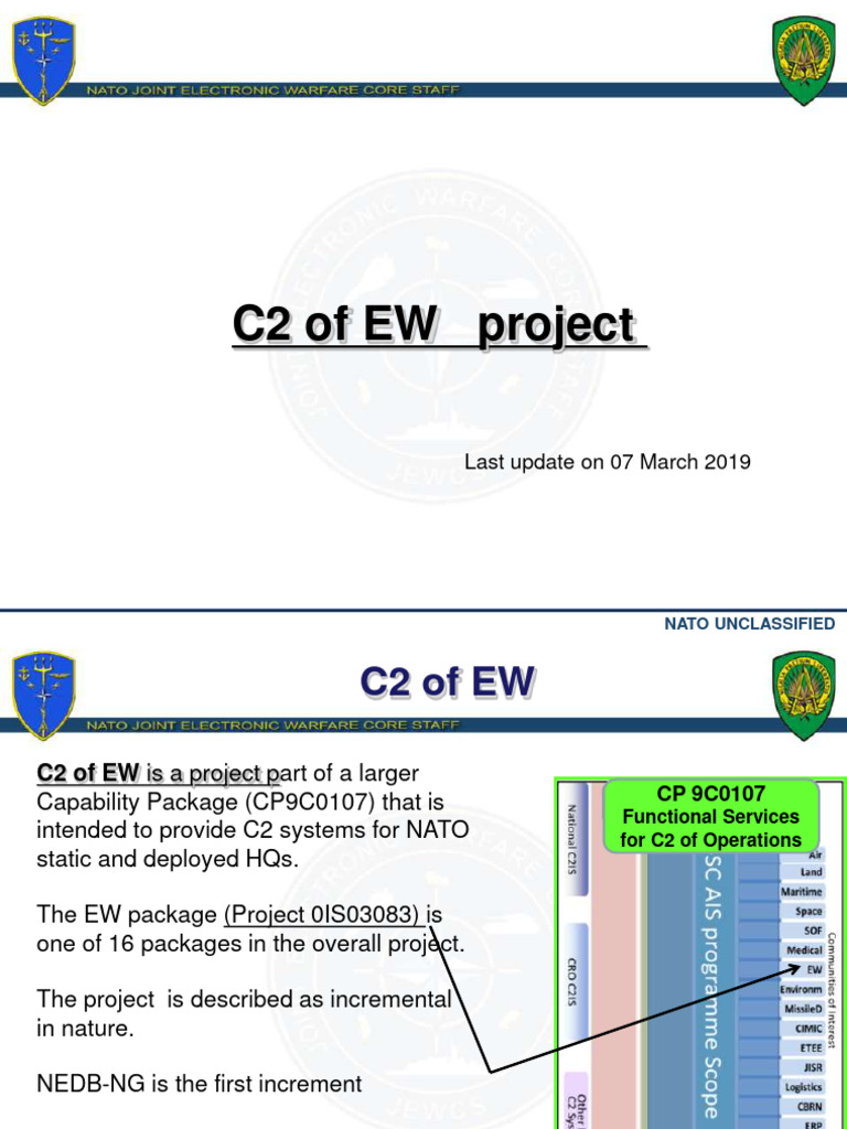 C2 of EW Project: Last Update On 07 March 2019 | PDF