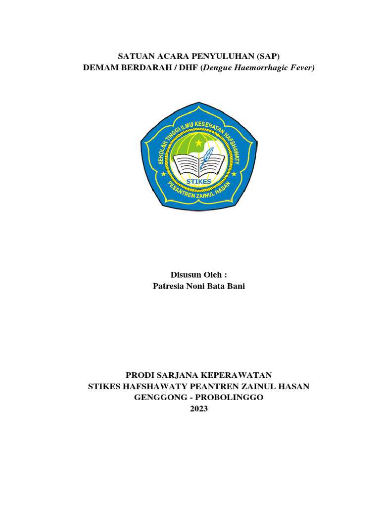 Patresia DHF SAP, Leaflet, Jurnal | PDF | Pengembangan Diri | Kesehatan ...