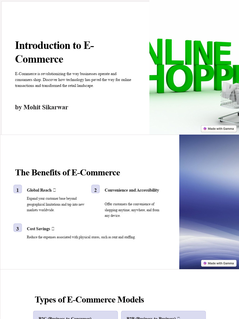 Introduction To E Commerce | PDF | E Commerce | Mass Media