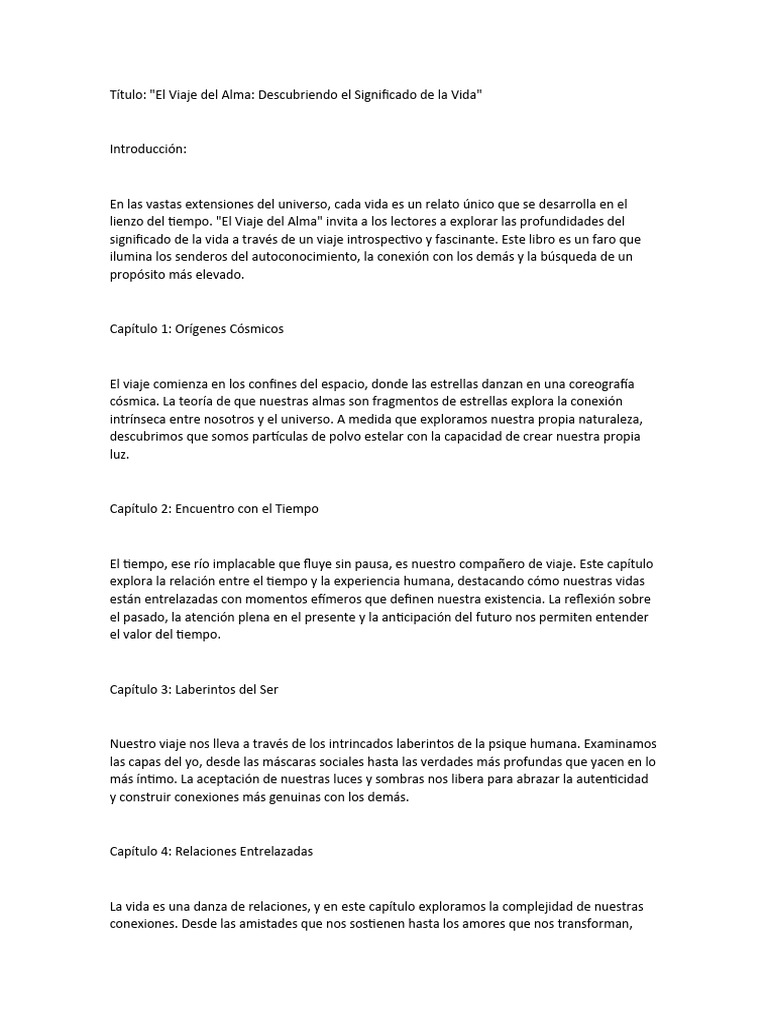 El Viaje Del Alma-Descubriendo El Significado de La Vida | PDF