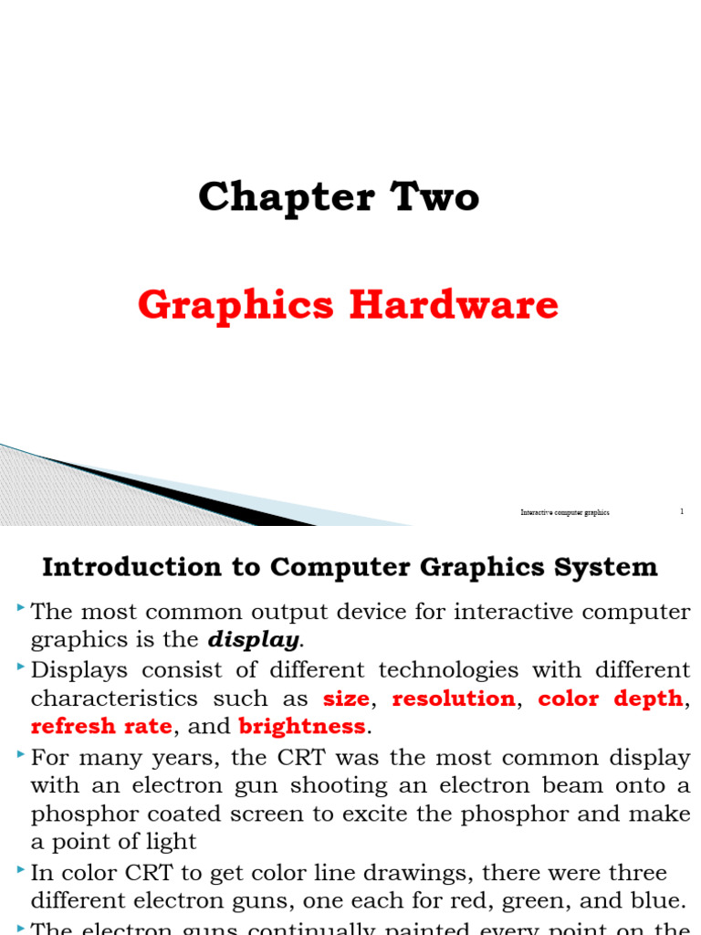 Chapter 2 Graphics Hardware Pdf Shader Liquid Crystal Display