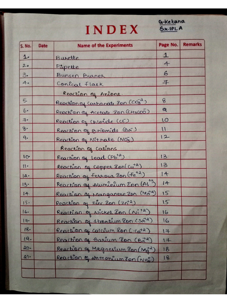 Chemistry Record.-1 | PDF