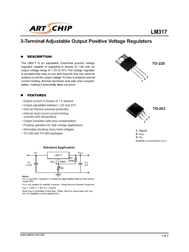 LM317 datasheet | PDF