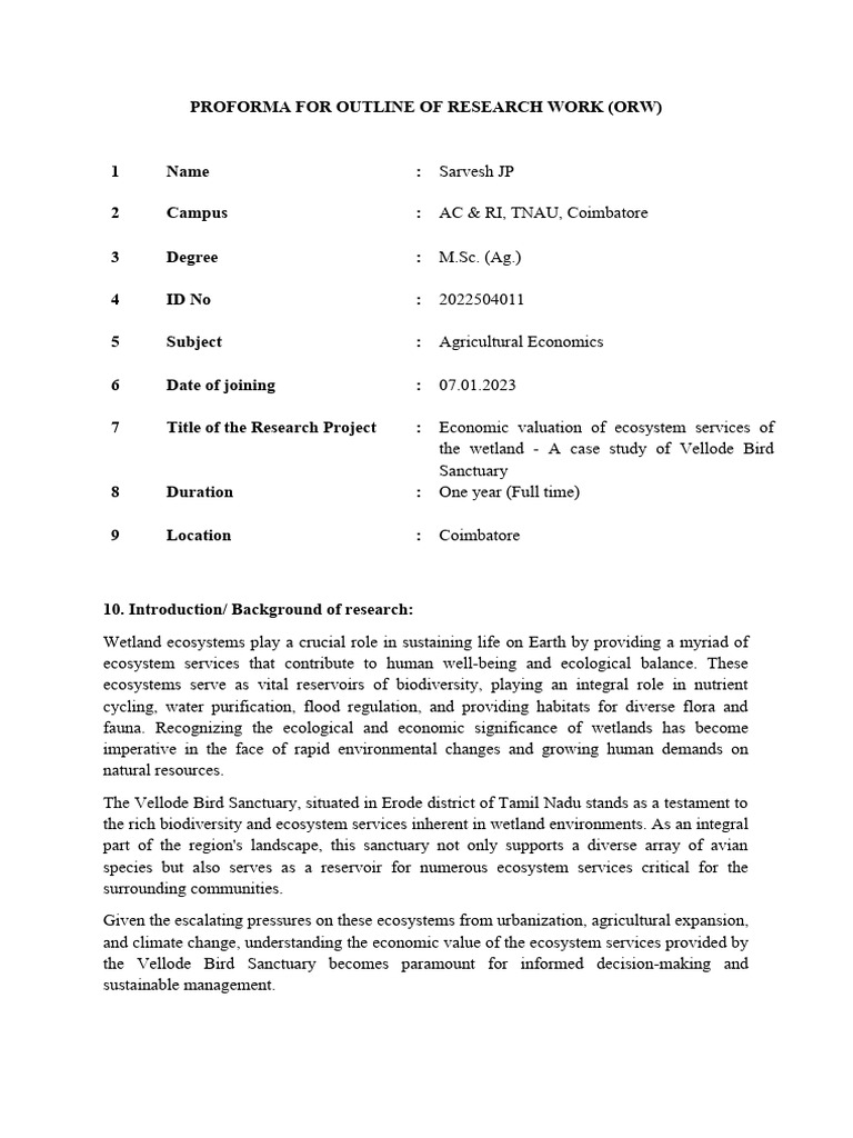 Wetland Ecosystem | PDF