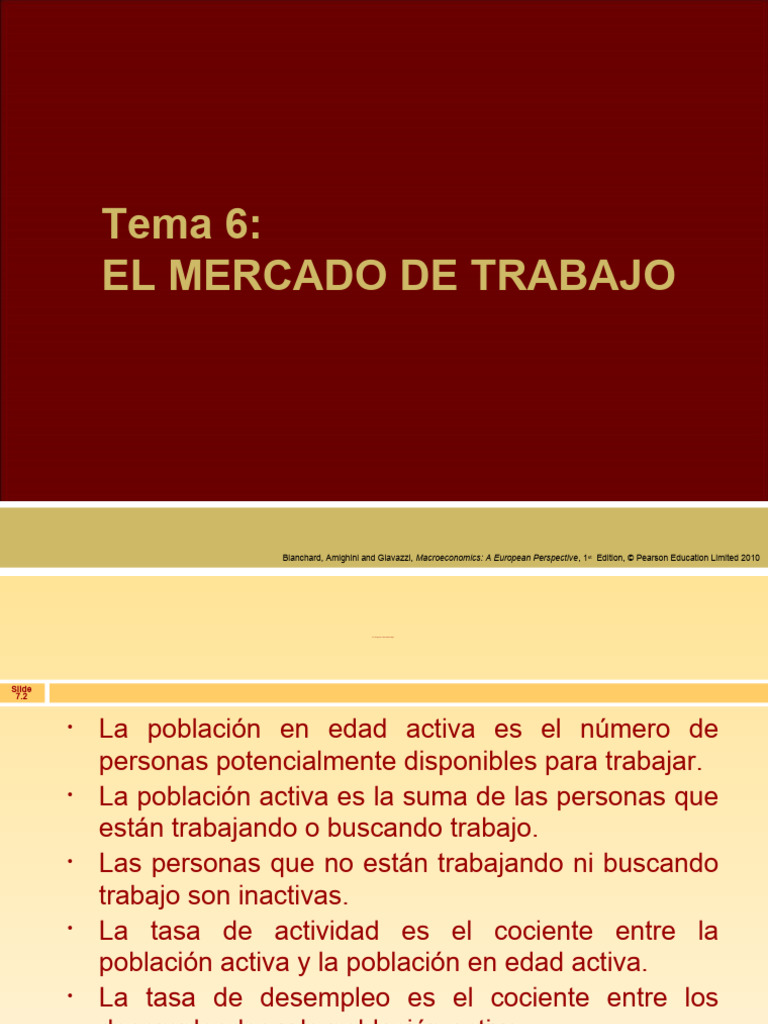 Tema 6 Pdf Desempleo Salario