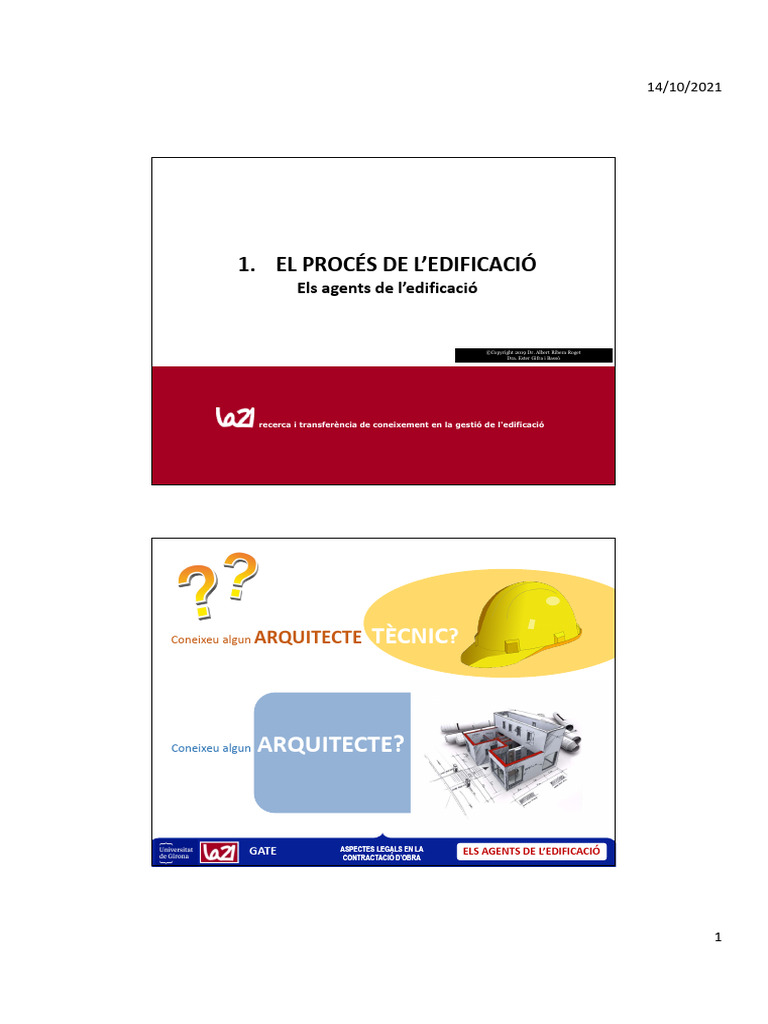 Tema 1.8.2 - El Procés de Ledificació - Agents Edificació Resumit | PDF