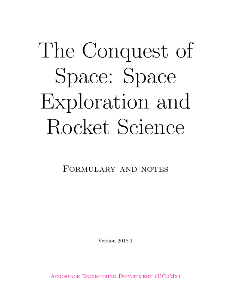 Conquest of Space Notes | PDF