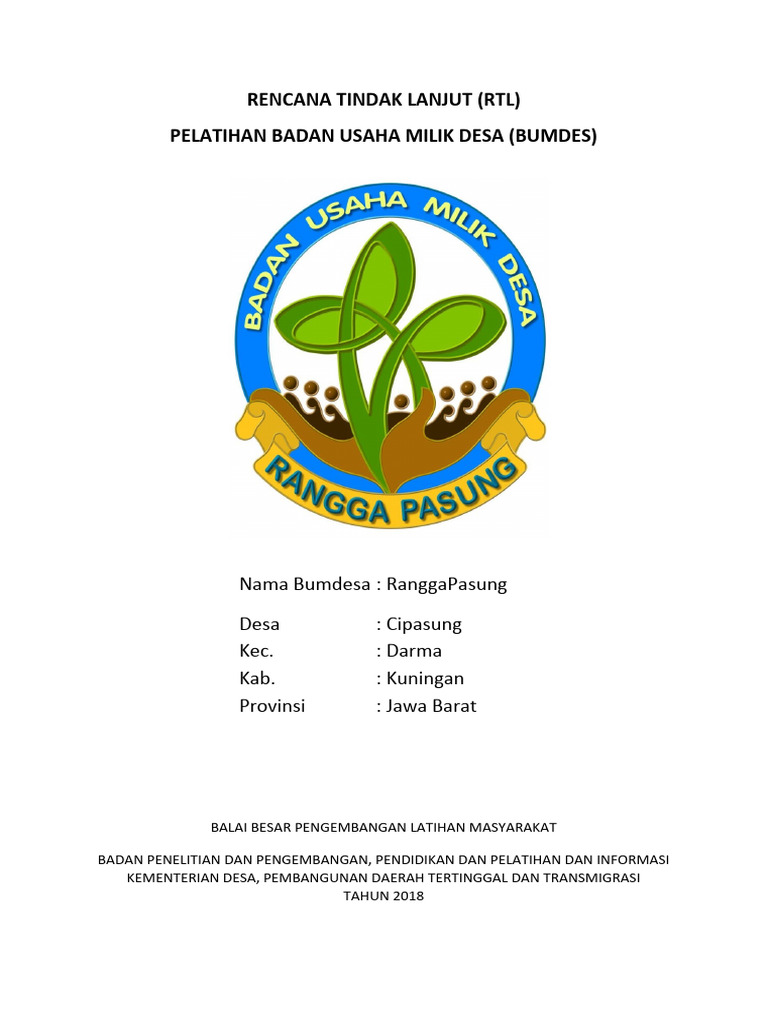 Contoh RTL BUMDes | PDF | Kesehatan Holistik | Sains & Matematika