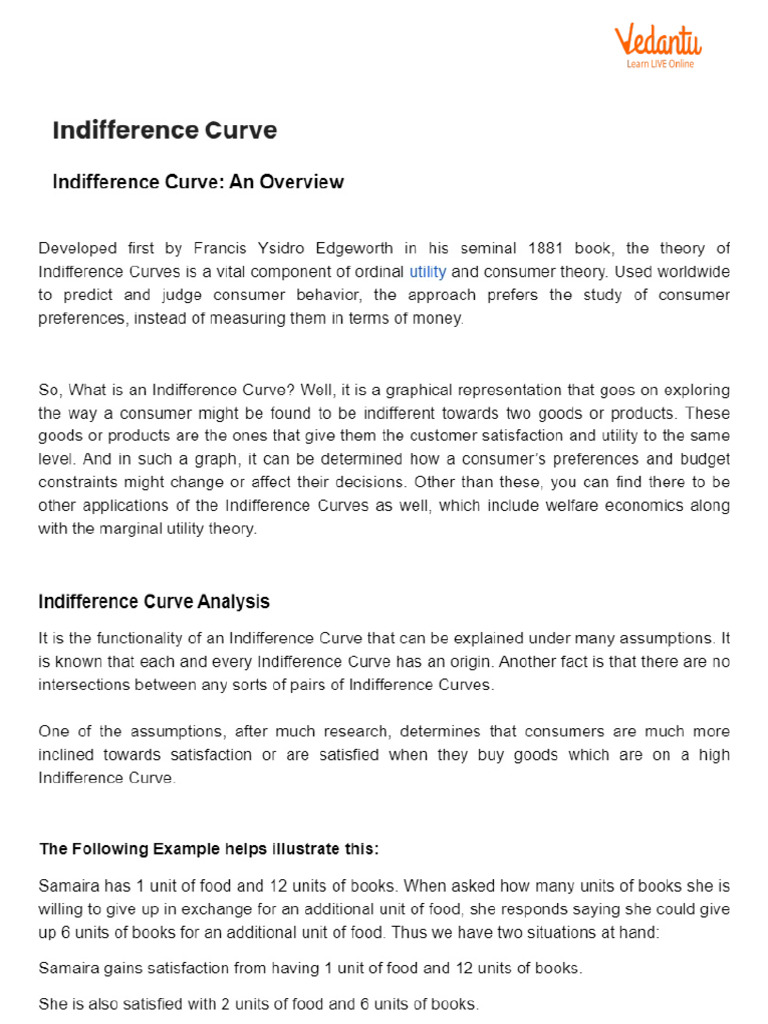 Indifference Curve | PDF