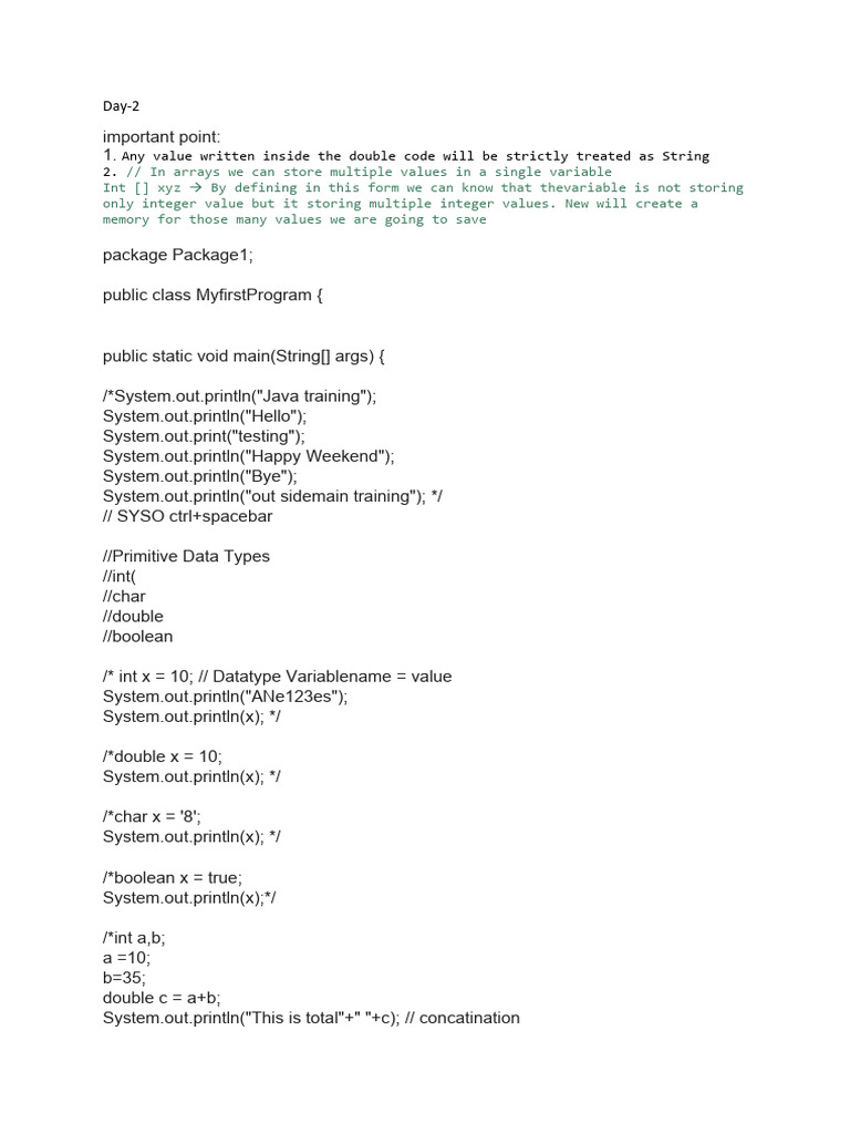 Java Notes | PDF | Method (Computer Programming) | Inheritance (Object ... Java Notes | PDF | Method (Computer Programming) | Inheritance (Object ...