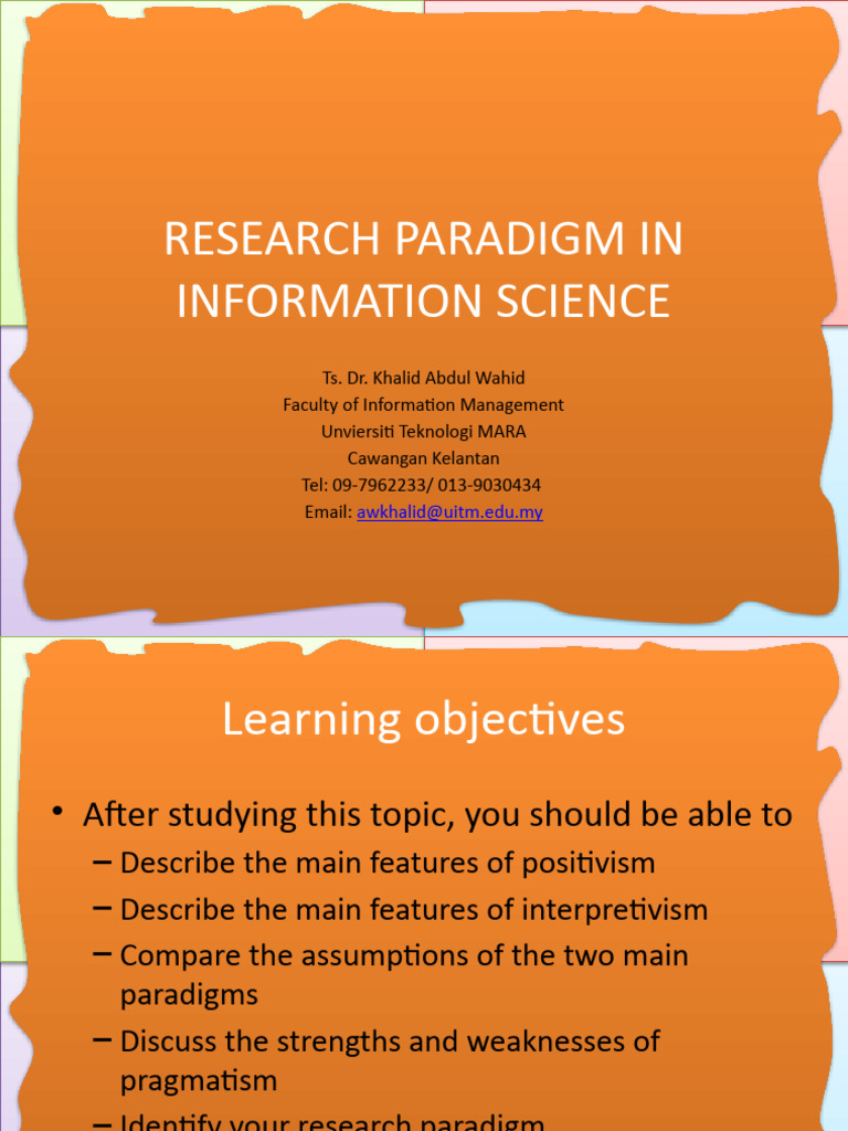 03 Research Paradigm | PDF