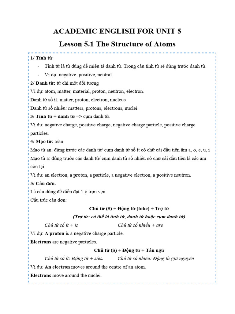 Academic English - Lesson 5.1 | PDF