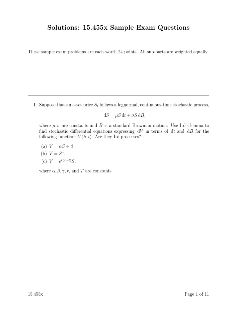 Sample_Exam_Solutions | PDF
