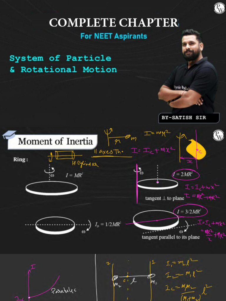 SYSTEM OF PARTICLE & ROTATIONAL MOTION - Class Notes - NEET Mindmap | PDF