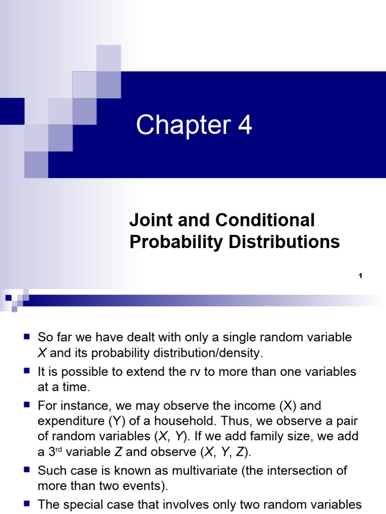 Joint and Conditional Probability Overview | PDF | Probability Density ...