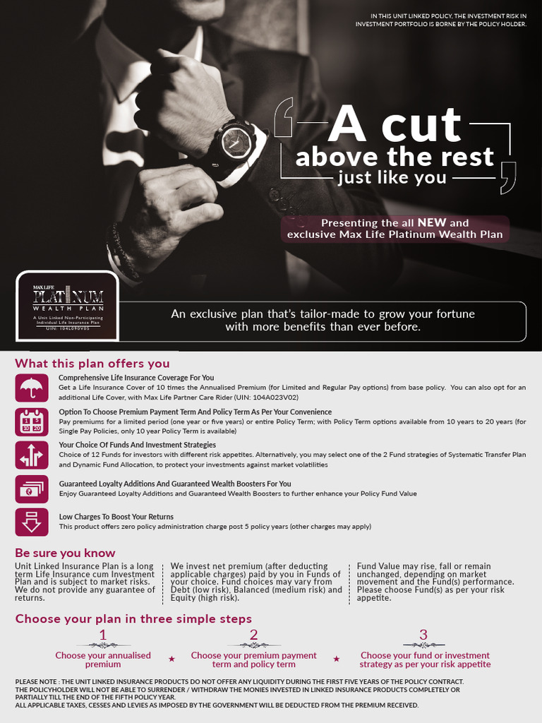 PWP Leaflet | PDF | Insurance | Life Insurance