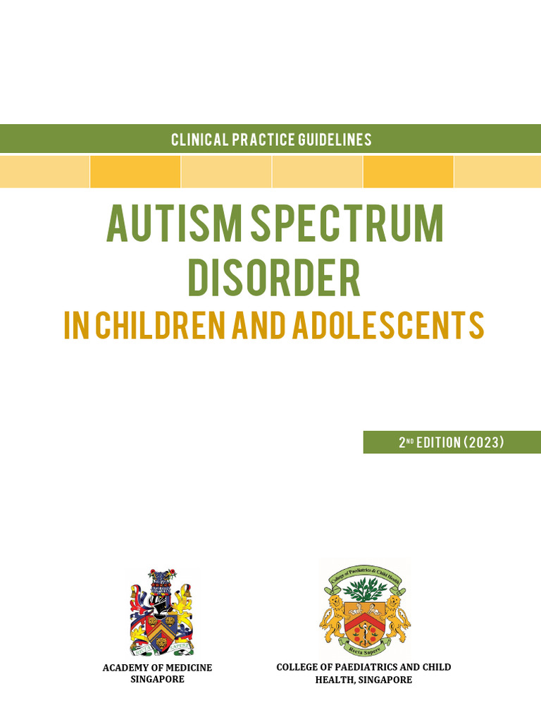 Advisory & Guidelines: Autism Spectrum Disorder | PDF
