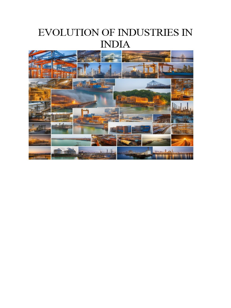 Evolution of Industries in India | PDF