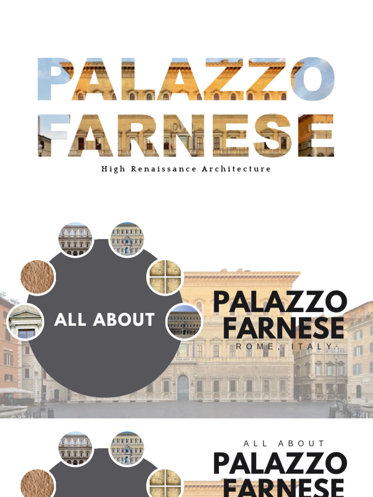 Palazzo Farnese_Reporting | PDF | Architectural Elements | Architectural Design
