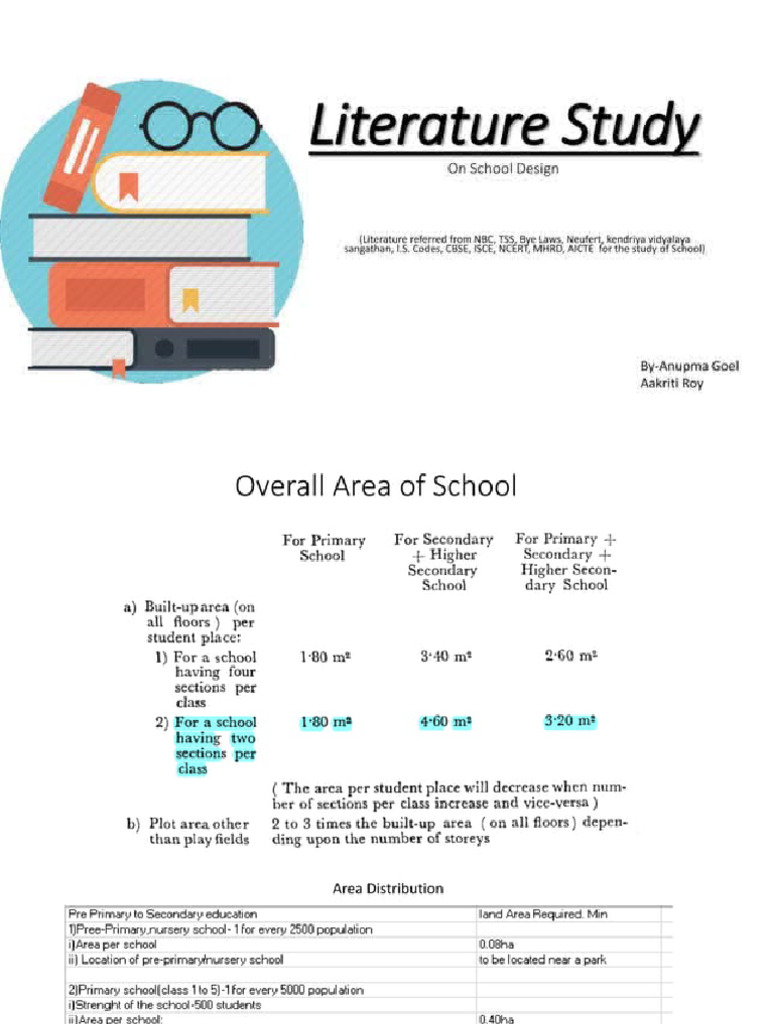 Literature Study On School Design 240034670 | PDF