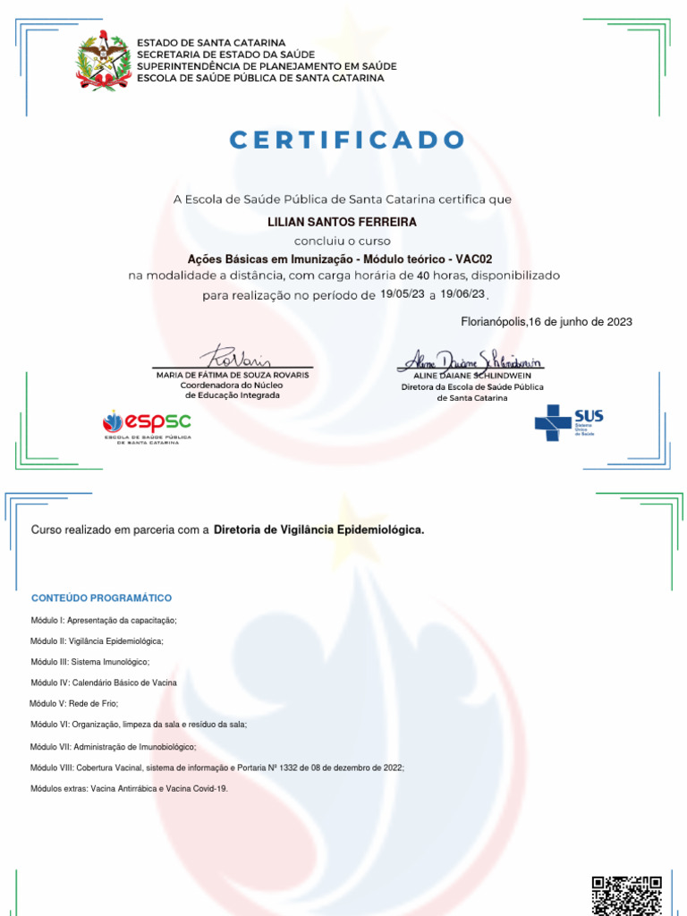 Certificado VAC 2 | PDF