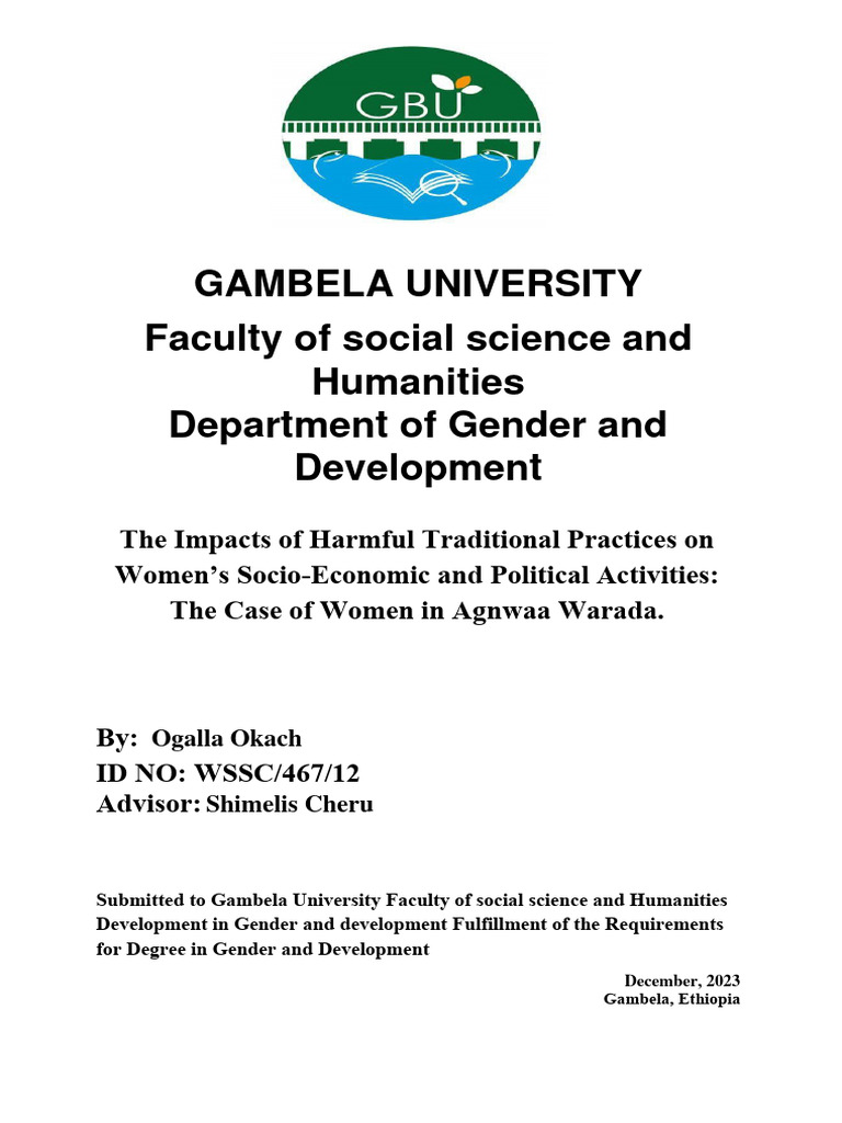 Impacts of Harmful Traditions on Women | PDF | Woman | Focus Group